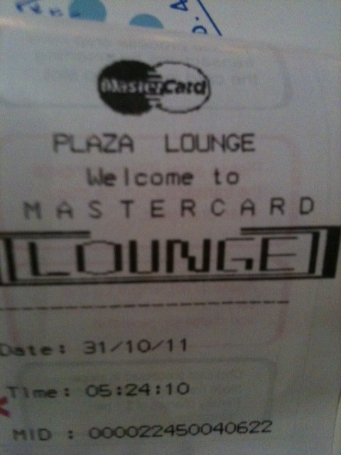 MasterCard Lounge Access India (2012)