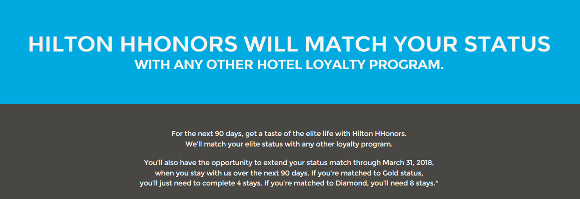 Hilton HHonors introduces Status Challenge, kills status matches - Live ...
