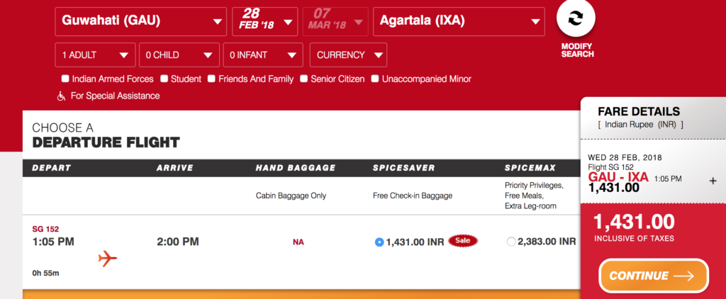 SpiceJet Sale: Domestic flights INR 769 through Dec'18 - Live From A Lounge