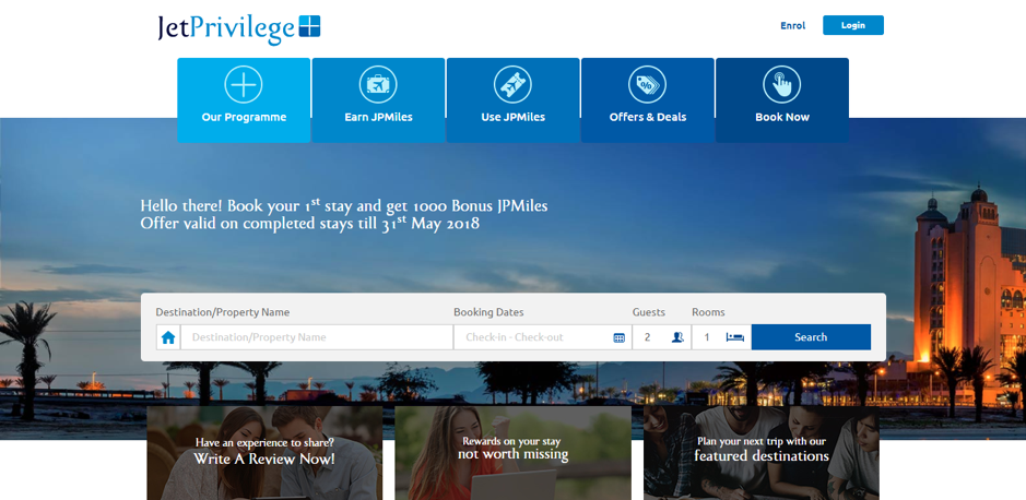 Earn JPMiles at a million hotels worldwide - Live From A Lounge