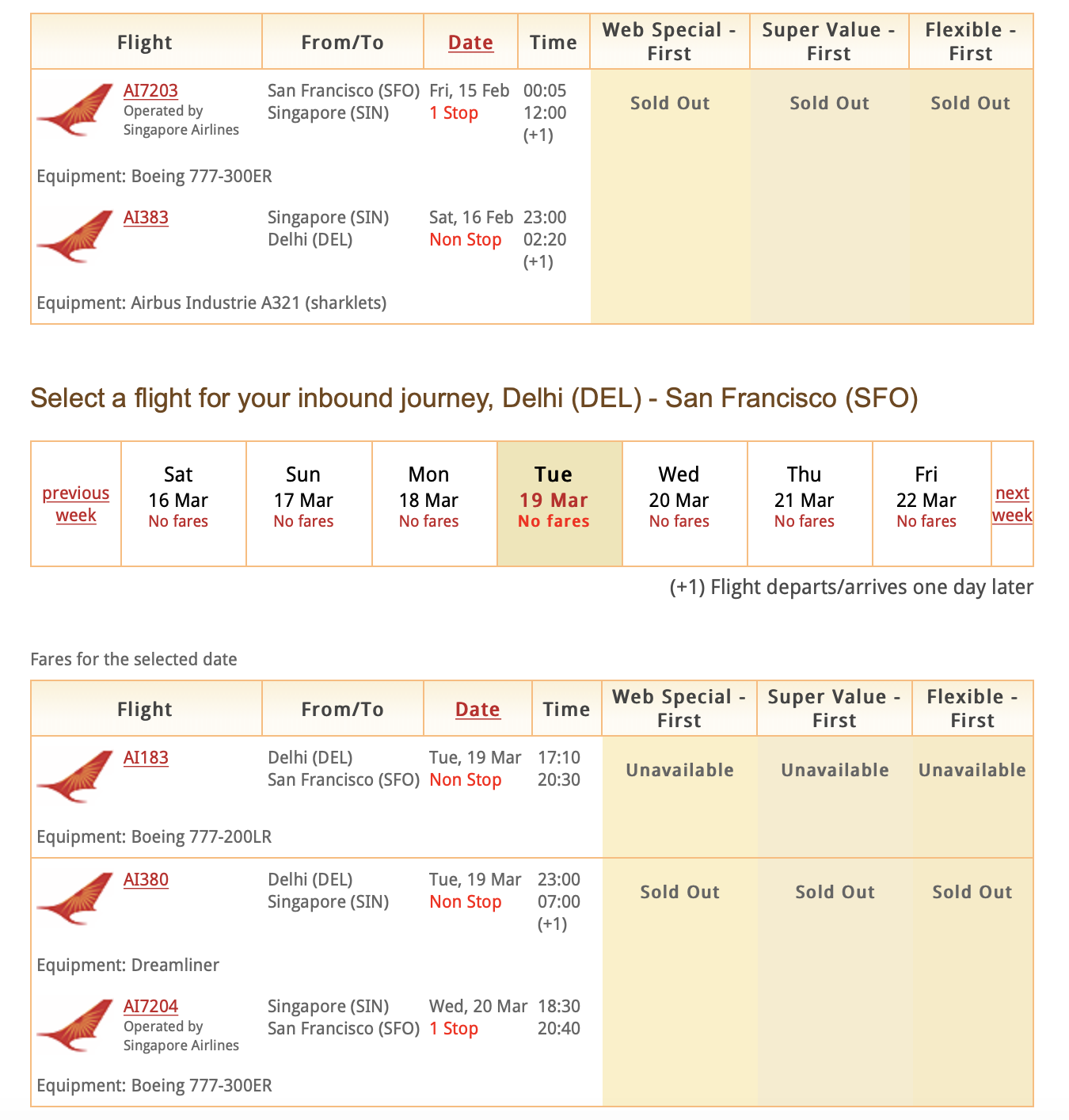 Live From A Lounge Does Air India Have First Class? No More it seems.