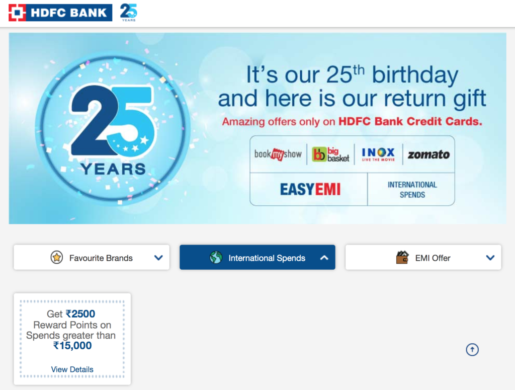 HDFC Bank upto 16% cashback on International Credit Card spends - Live ...