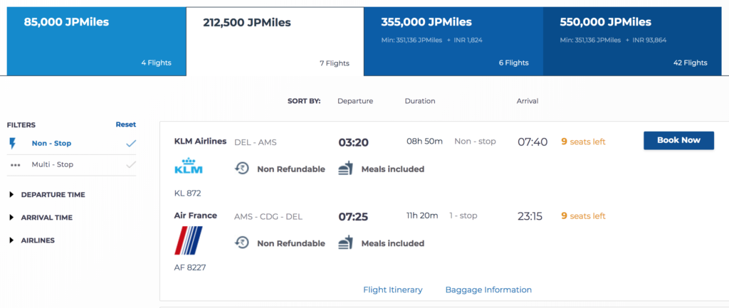 What is the most value you can get out of your JPMiles for flights now ...