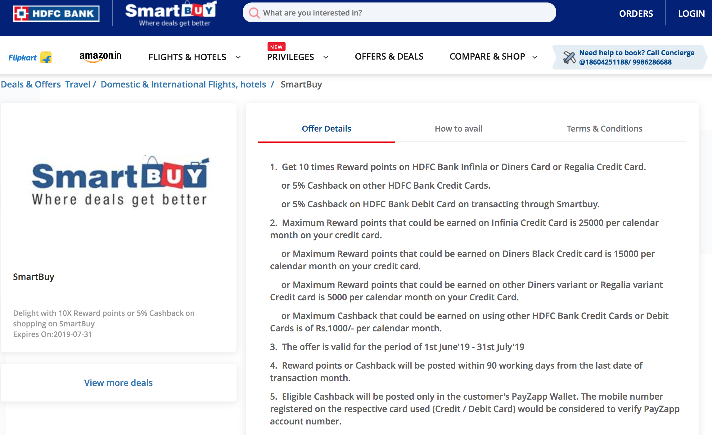 HDFC 10X SmartBuy offering 33% Cashback extended for July 2019 - Live ...
