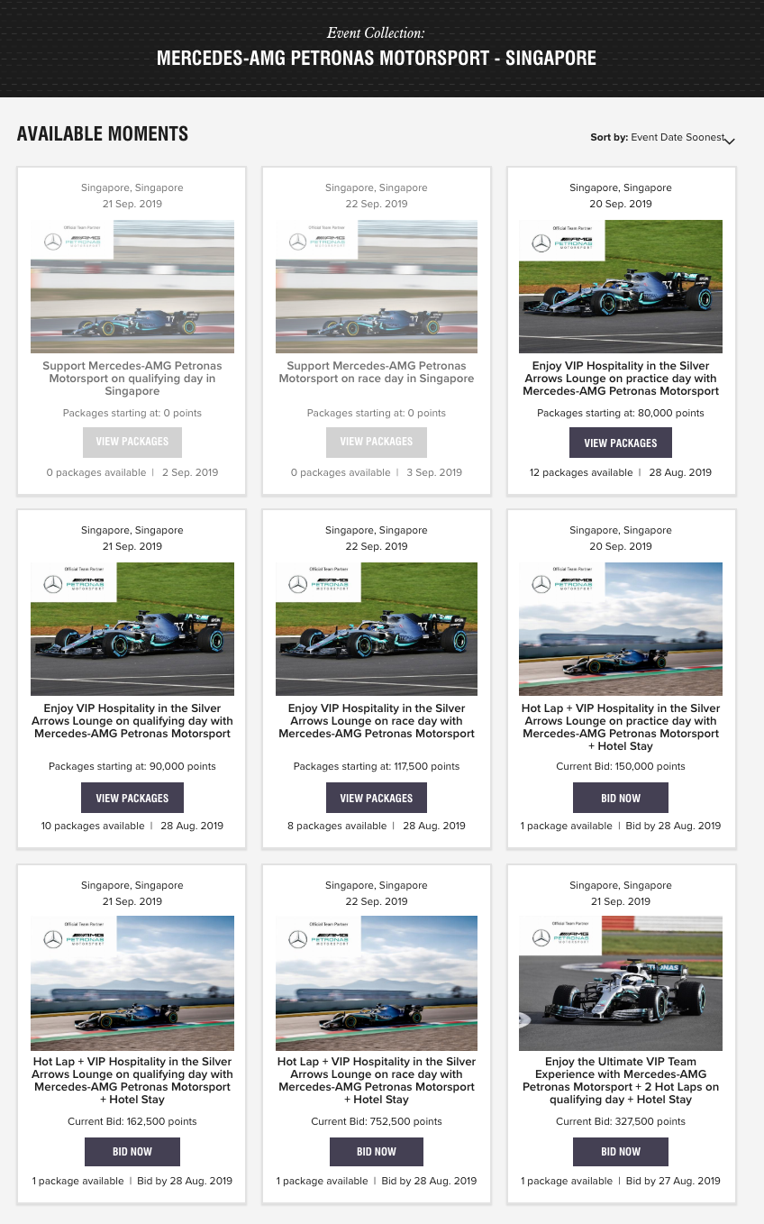 Bid your Marriott Bonvoy points to meet Lewis Hamilton at Singapore ...