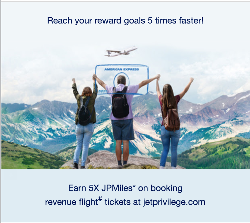 Get 5X JPMiles on booking flights with your American Express - Live ...