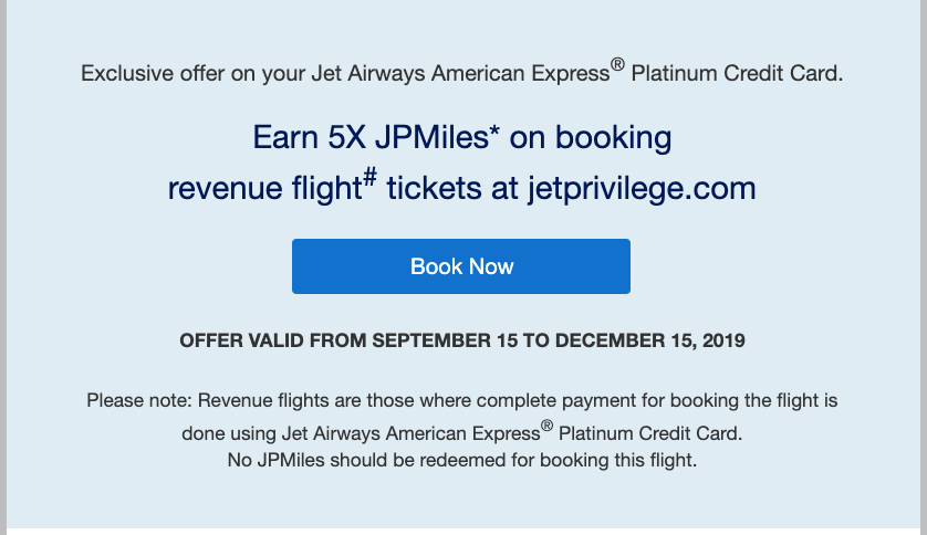 Get 5X JPMiles on booking flights with your American Express - Live ...