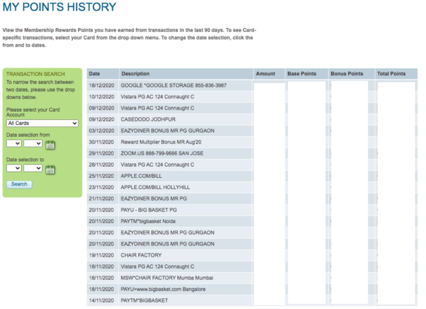 How to keep track of your Membership Rewards points? - Live from a Lounge