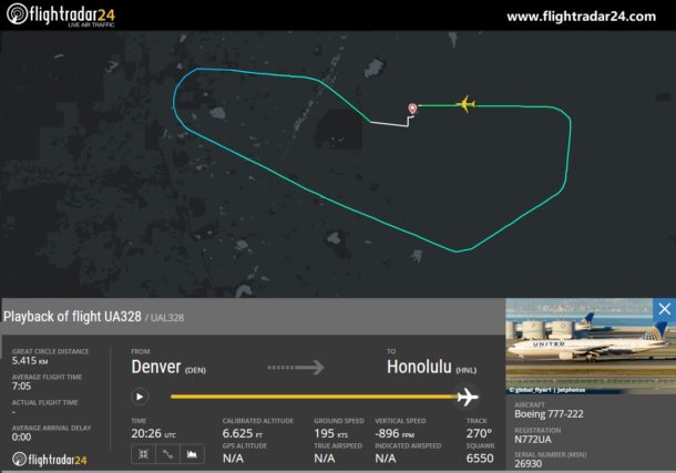 United Airlines 328 Engine Failure: Boeing 777 engine fire and returns ...