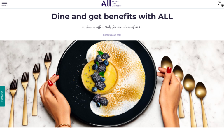 You can now earn Accor ALL points for dining at Accor properties across ...
