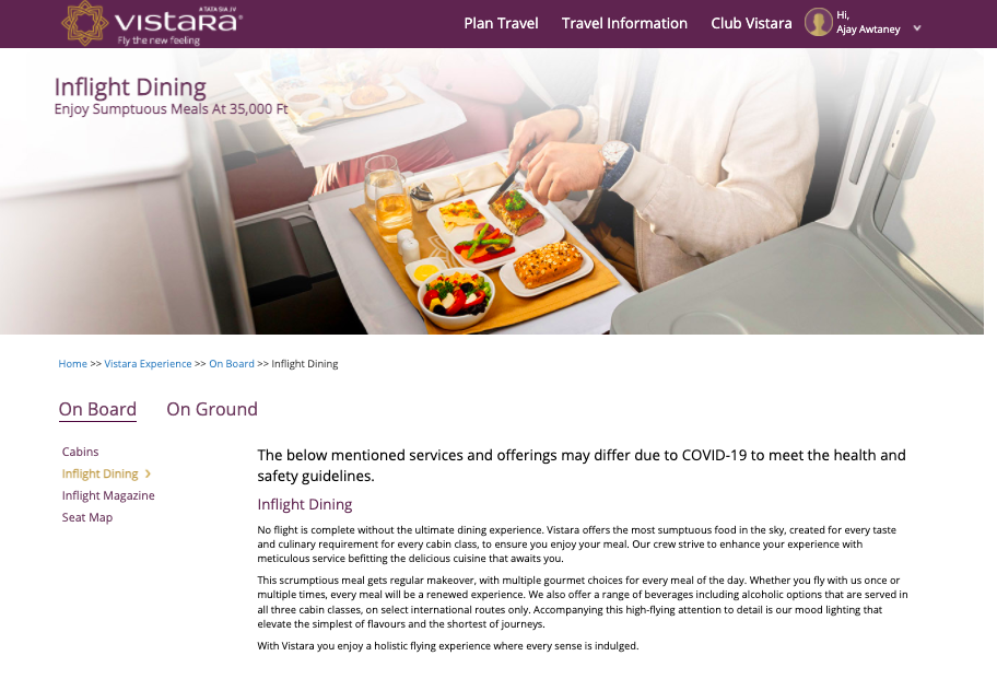 Whatever happened to Vistara's Premium Meal Service? - Live From A Lounge
