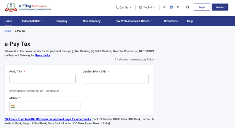 Pay Indian Income Tax with a Credit Card. Here is how. - Live From A Lounge