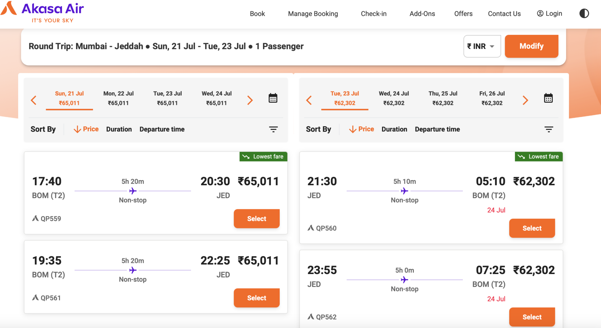 Akasa to operate flights to Jeddah (from Mumbai and Ahmedabad) - Live ...