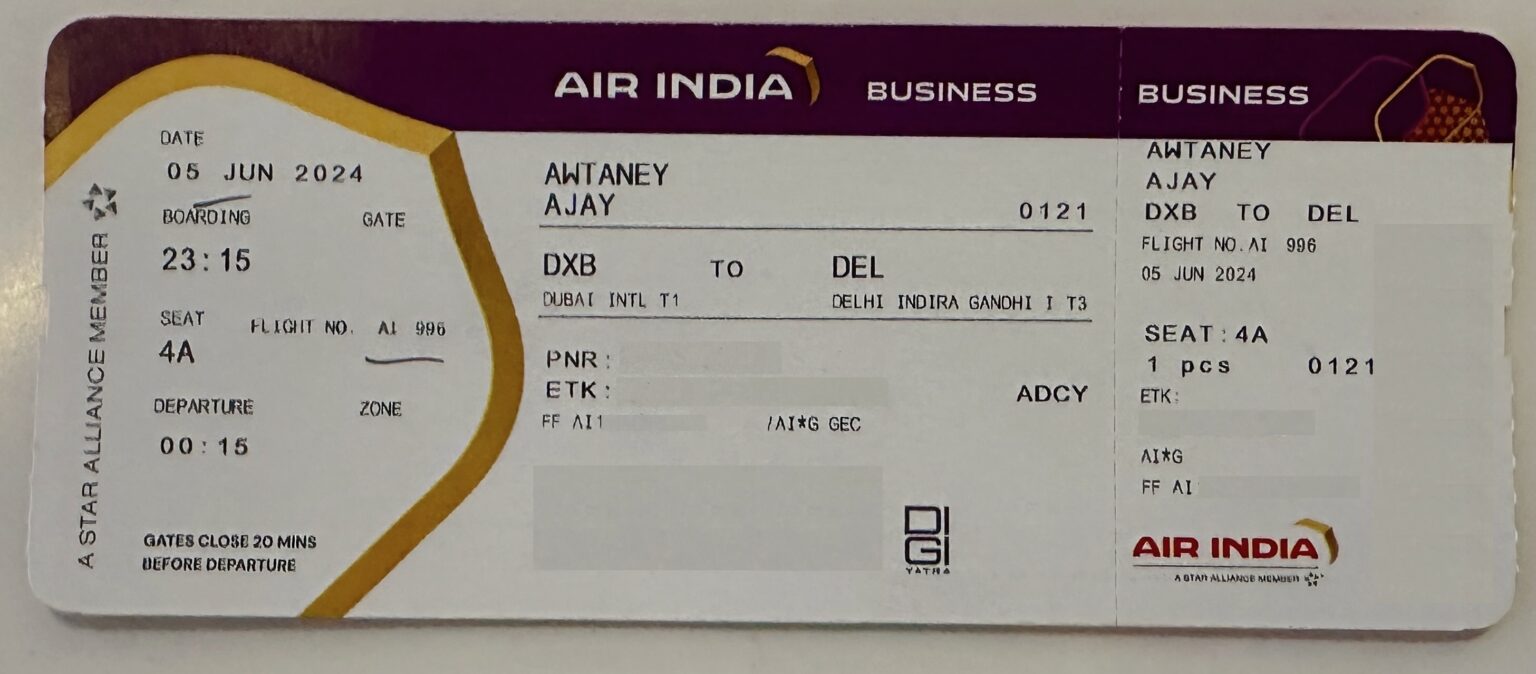 Review: Air India Airbus A350 Business Class (Dubai to Delhi) - Live ...