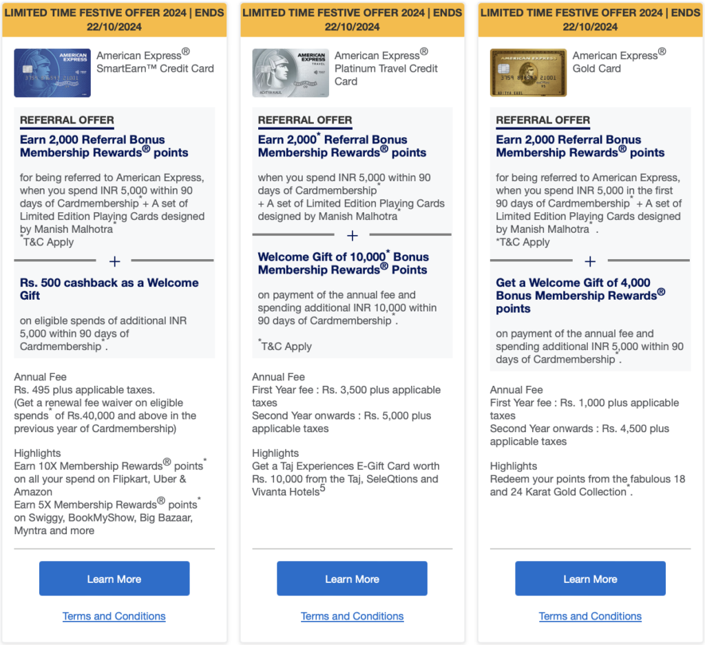 American Express rejigs referral programme in India - Live From A Lounge