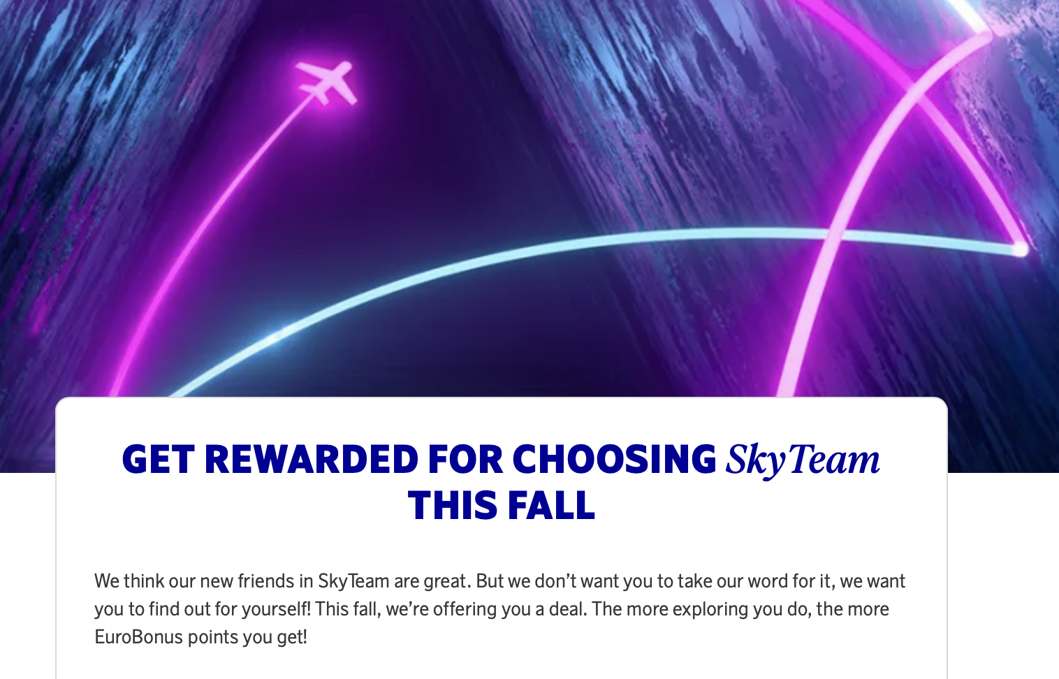 SAS EuroBonus offering a million points in new promotion! - Live From A ...