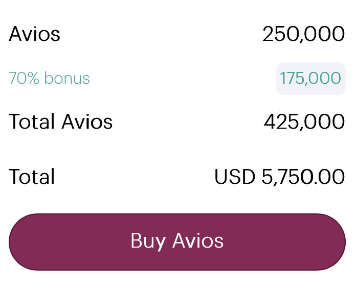 Buy Qatar Airways Avios with up to 70% Bonus through June 4, 2025 ...