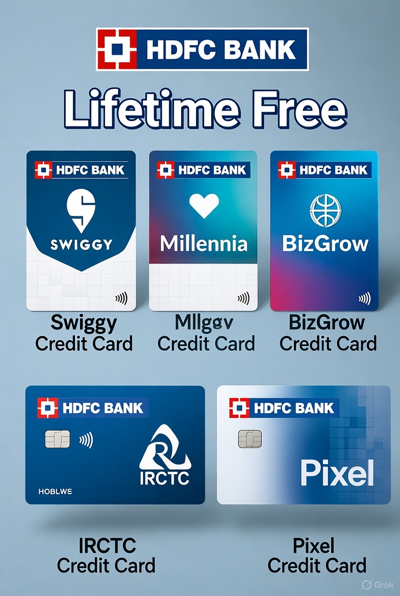 Reminder: Apply for select HDFC Bank Credit Cards Lifetime Free through ...