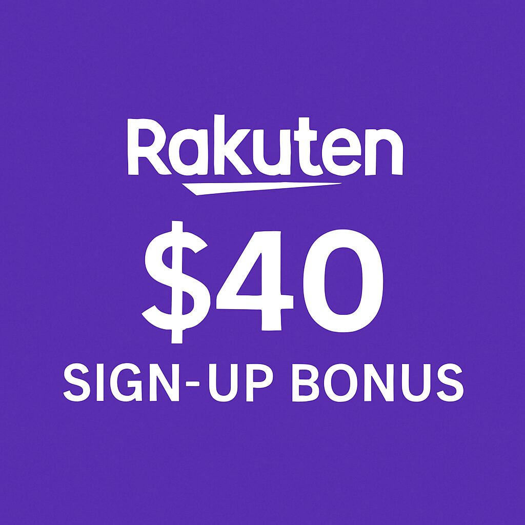 Rakuten offering 40$ signup bonus, its best ever. - Live From A Lounge