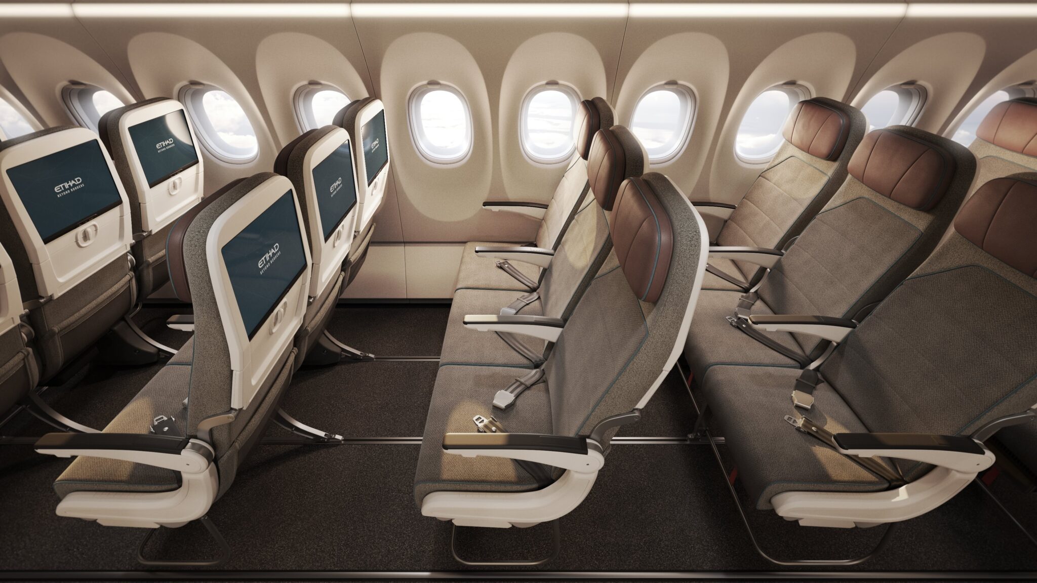 Etihad launches its Airbus A321LR with a First Class cabin on board - Live From A Lounge