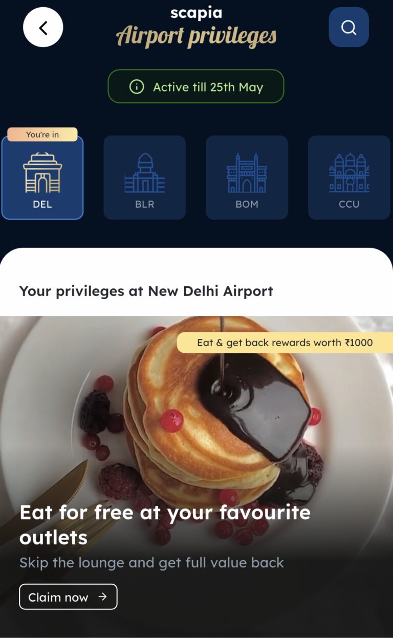 Why I’m spending on my Scapia Credit Card every month - Live From A Lounge