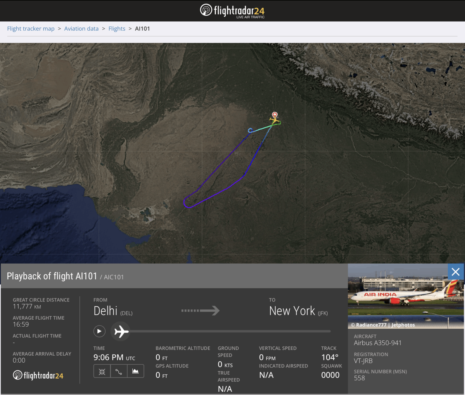 Ouch! Air India A350 Engine ingests cargo container at Delhi Airport ...