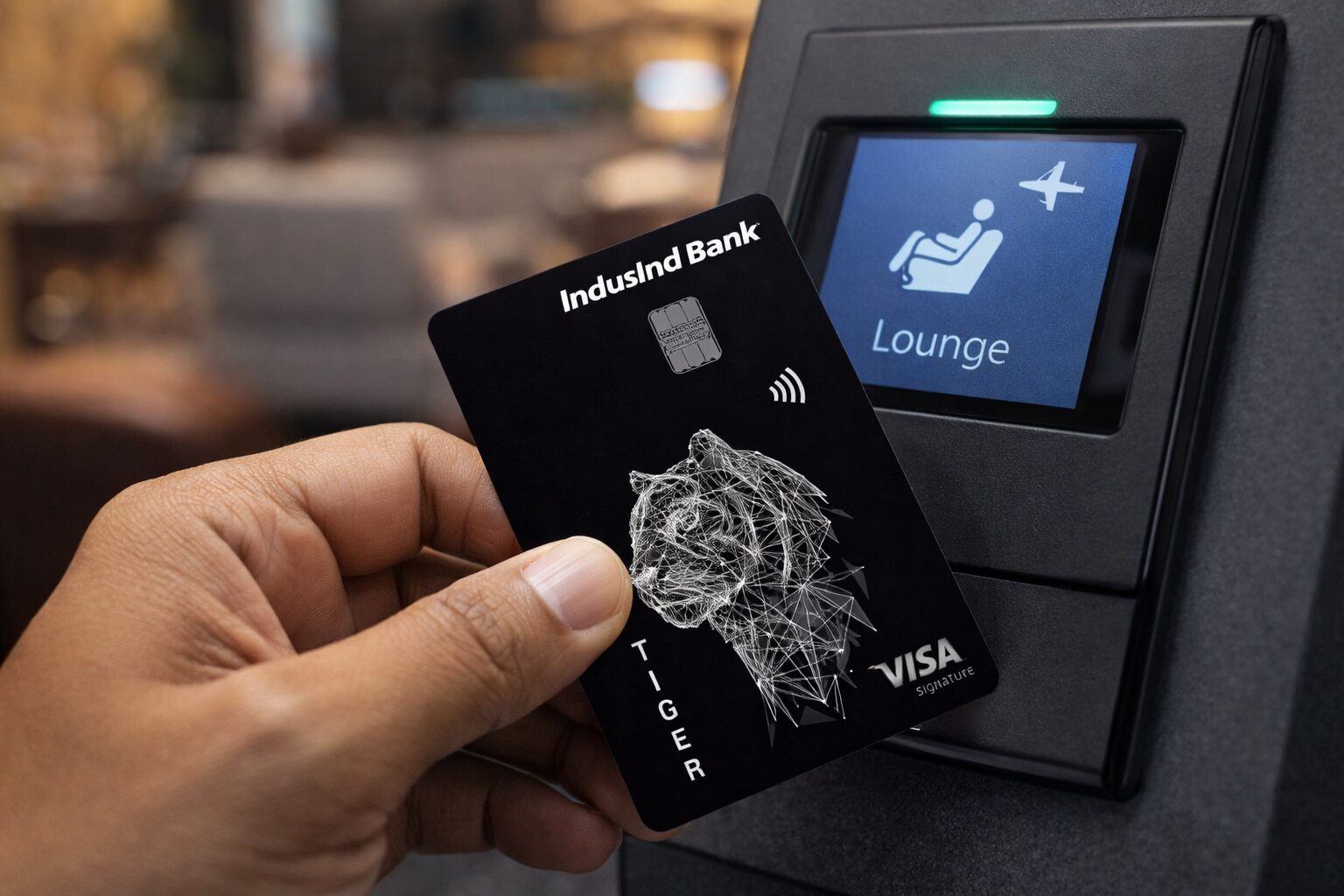 IndusInd Bank Tiger Credit Card: The Lifetime Free Lounge Access Credit ...