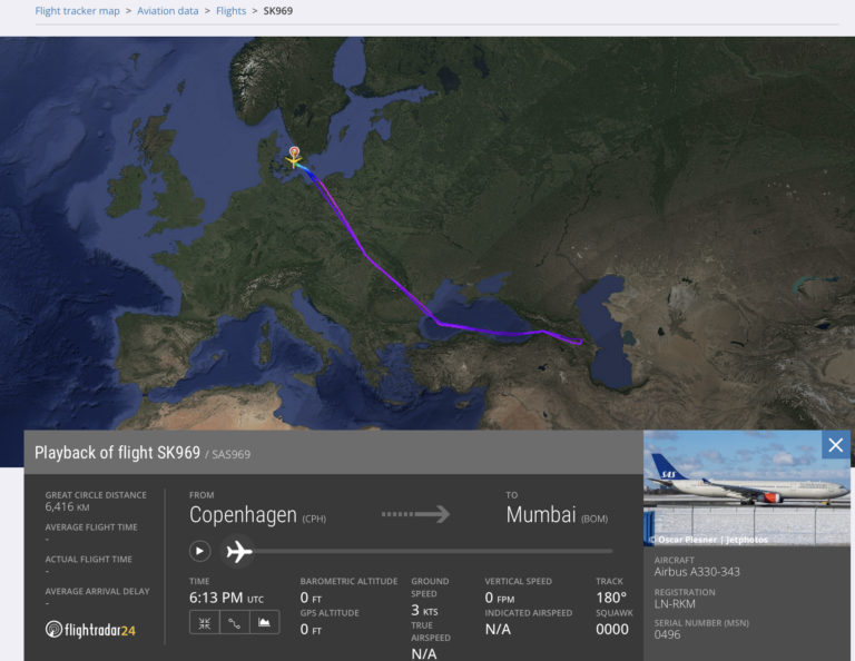 Oops: SAS’s Inaugural Copenhagen–Mumbai Flight Turns Back Mid-Air for ...